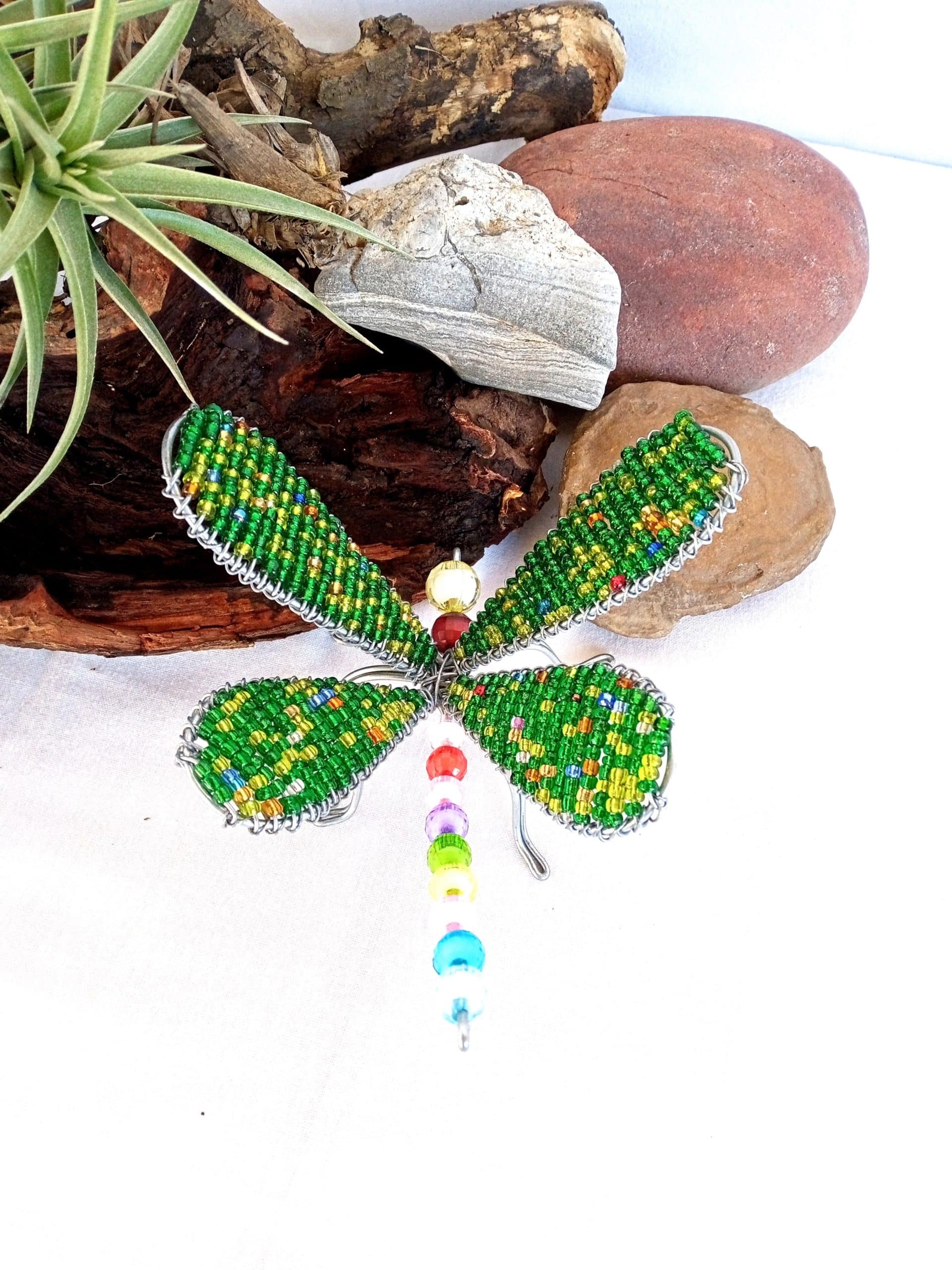 Hand Crafted Beaded Dragonfly - Crafty Online