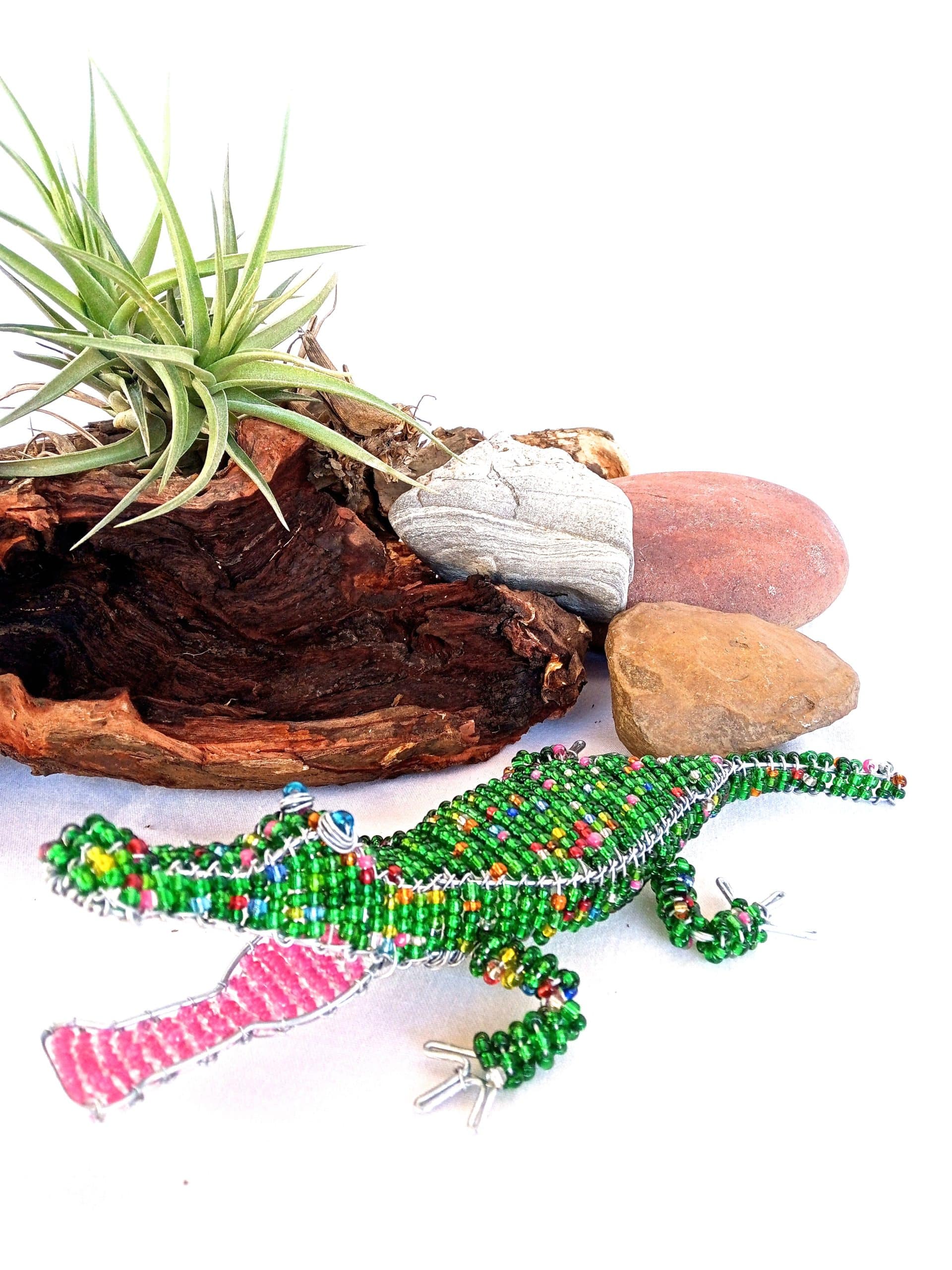 Hand Crafted Beaded Crocodile - Crafty Online
