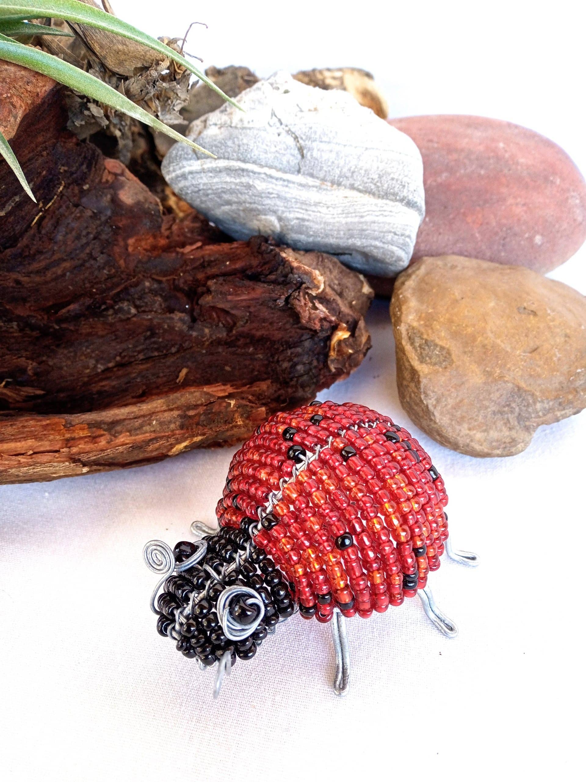 Hand Crafted Beaded Ladybird - Crafty Online