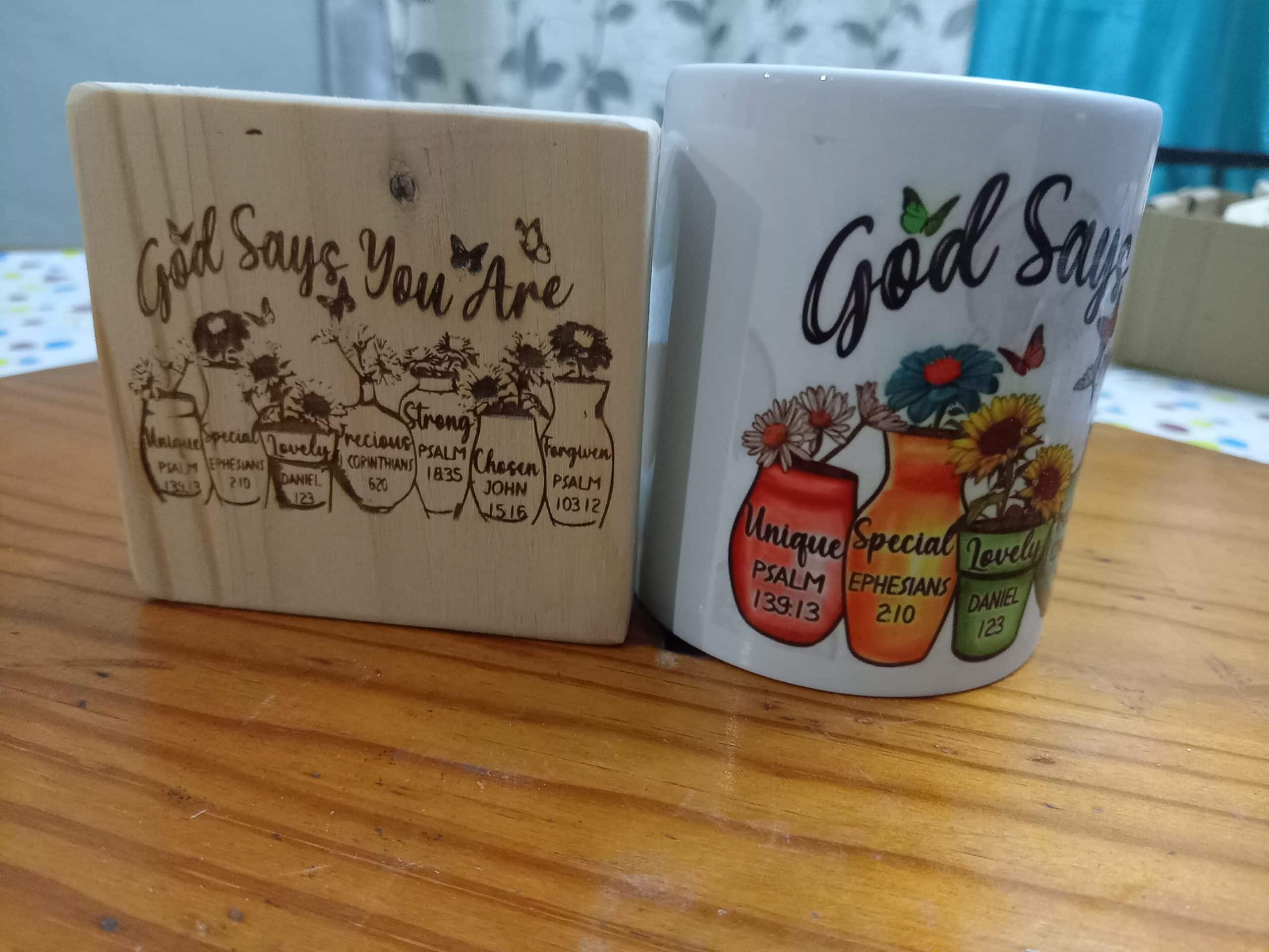 Mug and matching coasters - Crafty Online